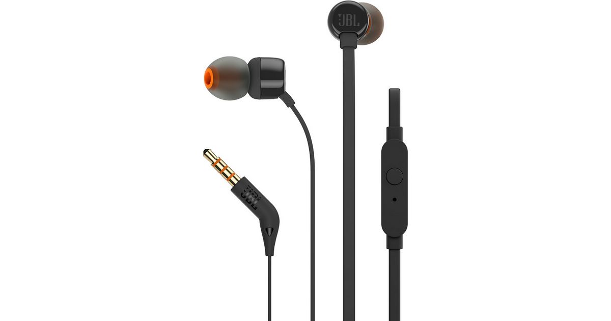 Ακουστικά JBL T110 Black Ακουστικά Ψείρες | Snif.gr